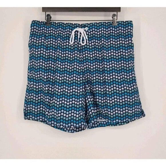 George | Swim | George Mens Swimsuit Americana Blue Star Print Shorts ...